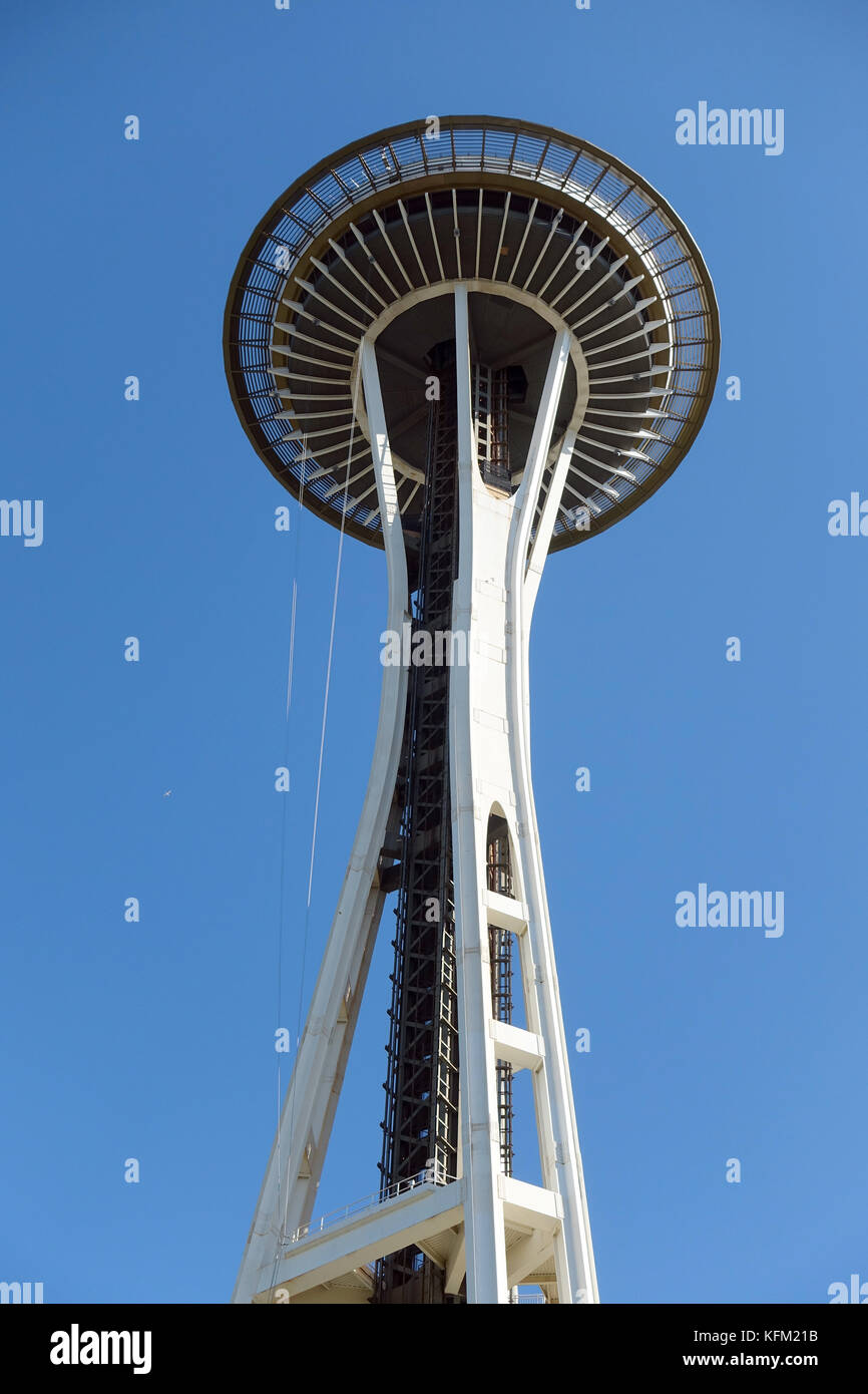 The viewing tower "Space Needle" can be seen in Seattle, i September ...