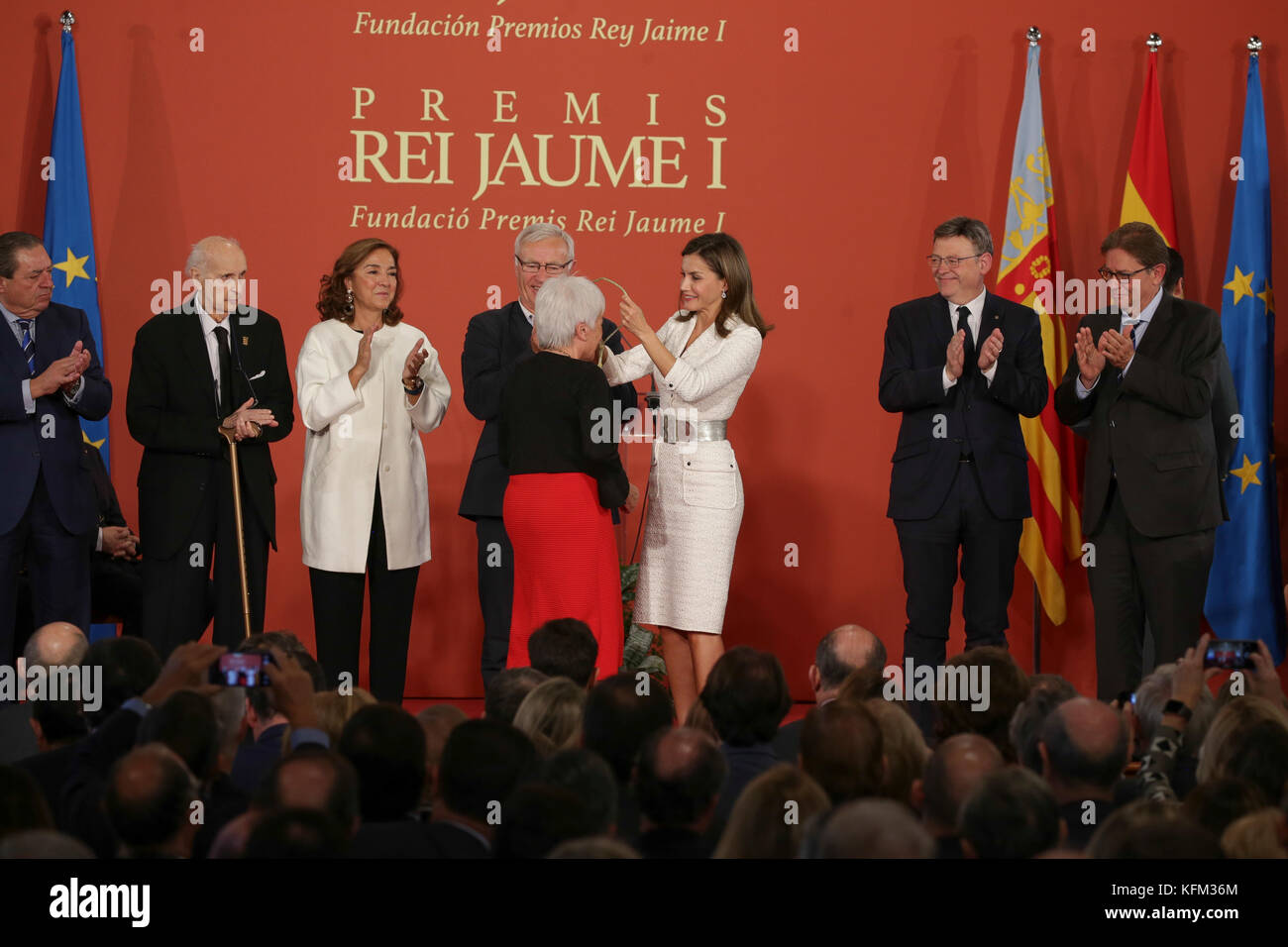 Valencia, Spain. 30th October, 2017. Queen Letizia of Spain politics ...