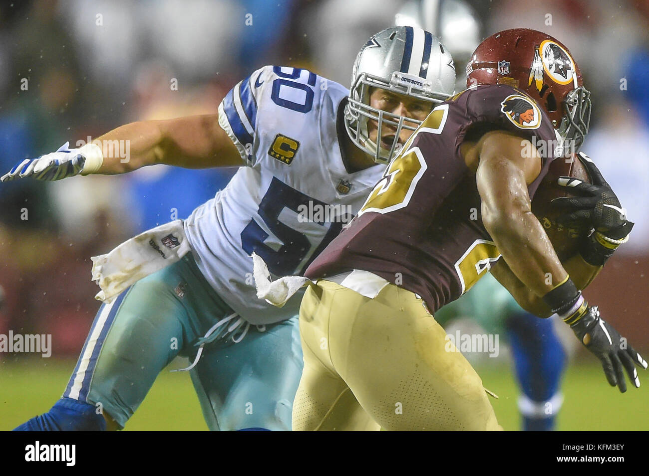 Landover, MD, USA. 29th Oct, 2017. Dallas Cowboys middle linebacker ...