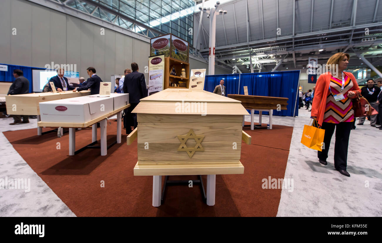 Boston, Massachusetts, USA. 30th Oct, 2017. Funeral service products ...