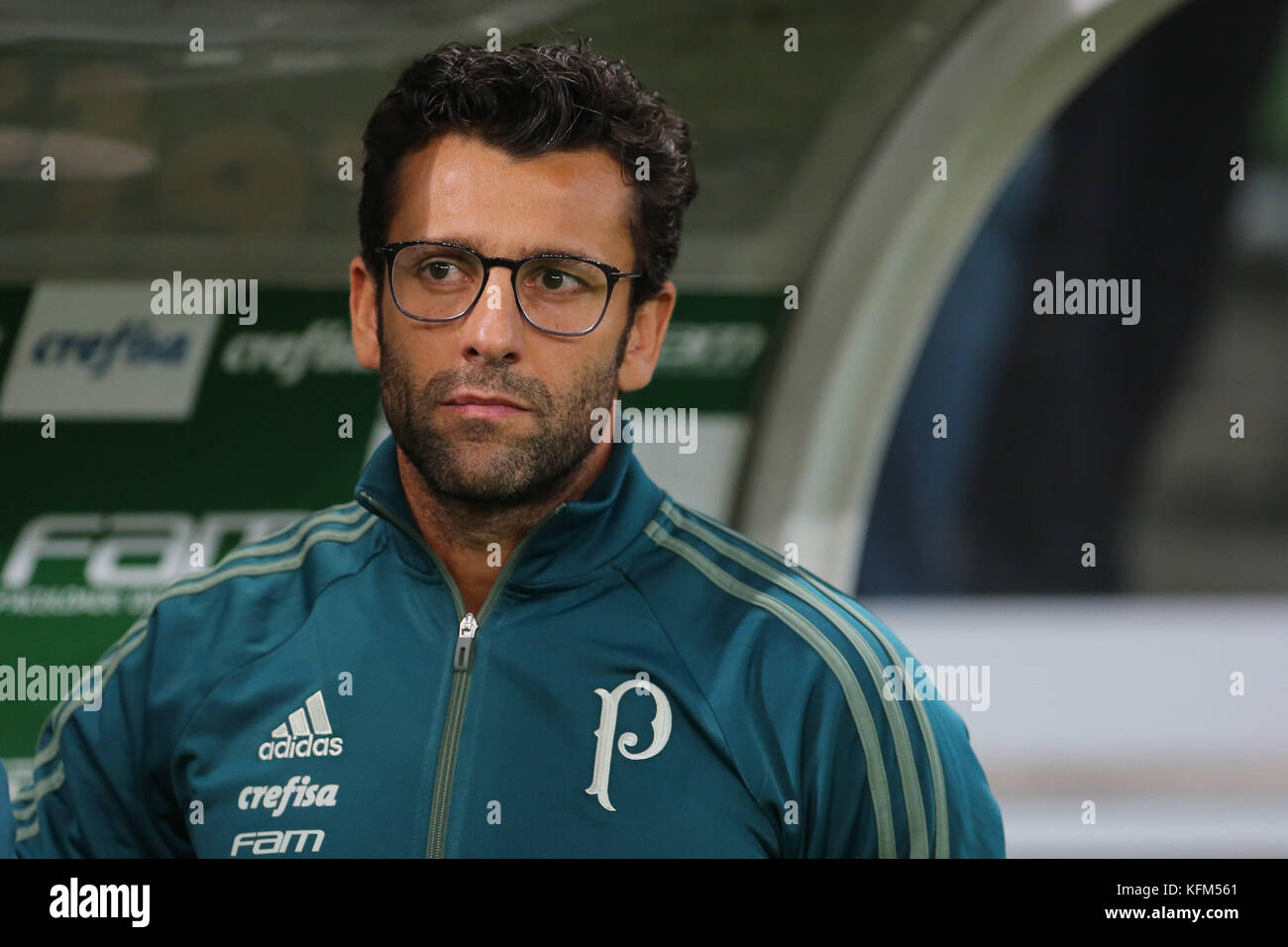 SÃO PAULO, SP - 30.10.2017: PALMEIRAS X CRUZEIRO - The coach Alberto ...