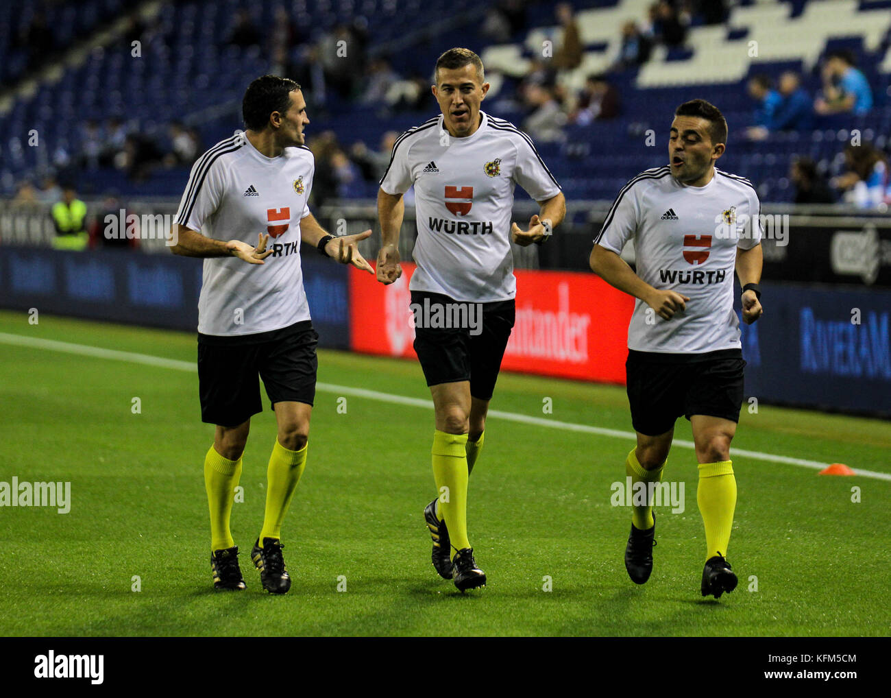 during the match between RCD Espanyol against Real Betis Balompie, for ...