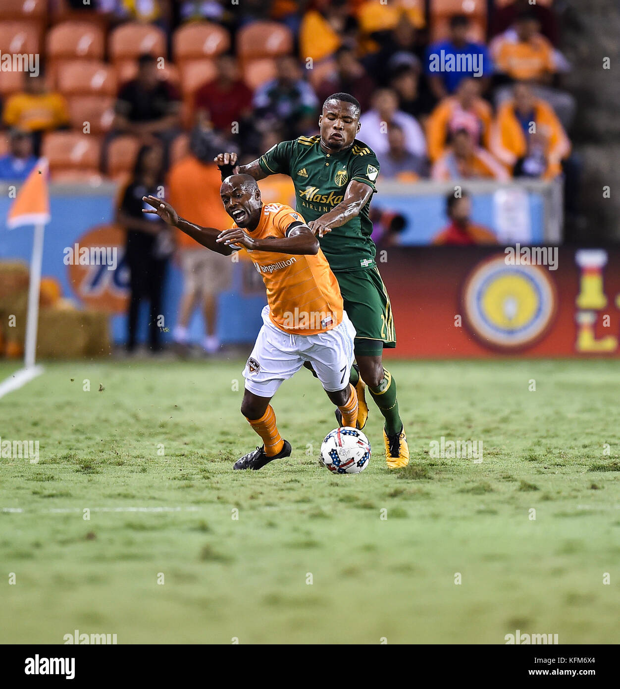 Houston, Texas, USA. 30th Oct, 2017. Portland Timbers defender Alvas ...