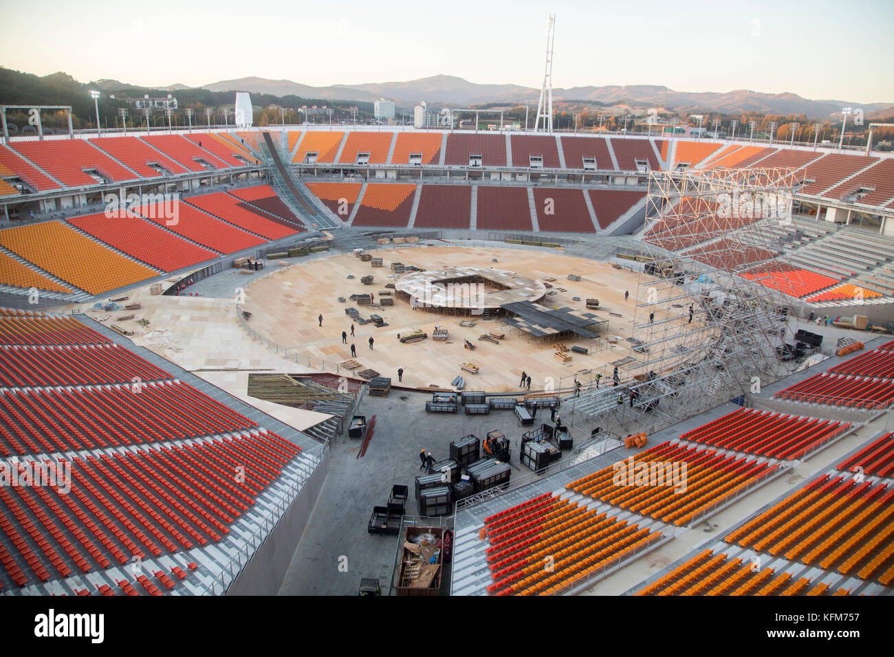 Seoul, South Korea. 30th Oct, 2017. PyeongChang Olympic Stadium, Oct 30 ...