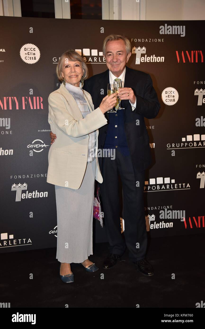 Rome, Villa Miani Gala Dinner Telethon, In photo: Remo Girone Victoria ...