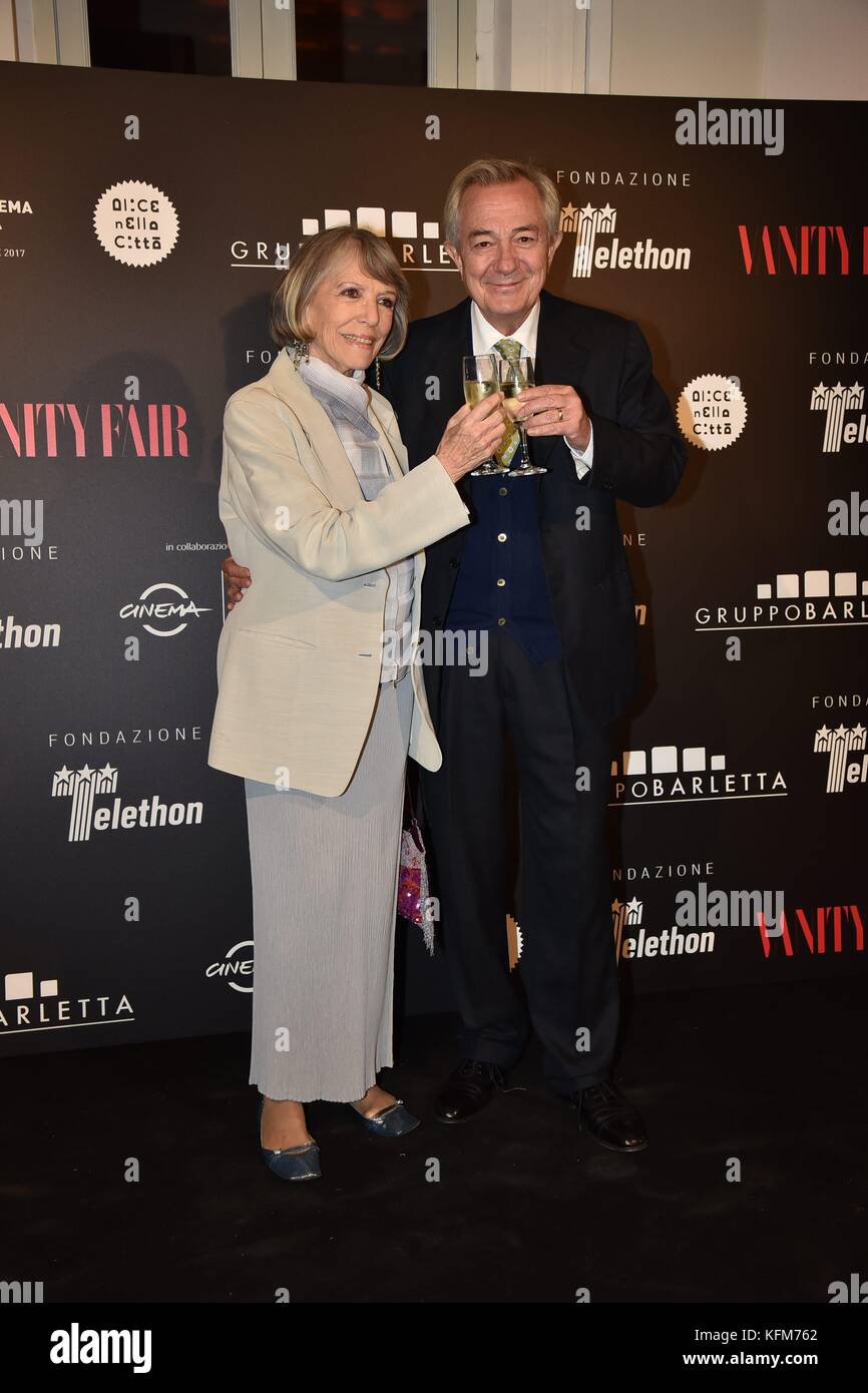 Rome, Villa Miani Gala Dinner Telethon, In photo: Remo Girone Victoria ...