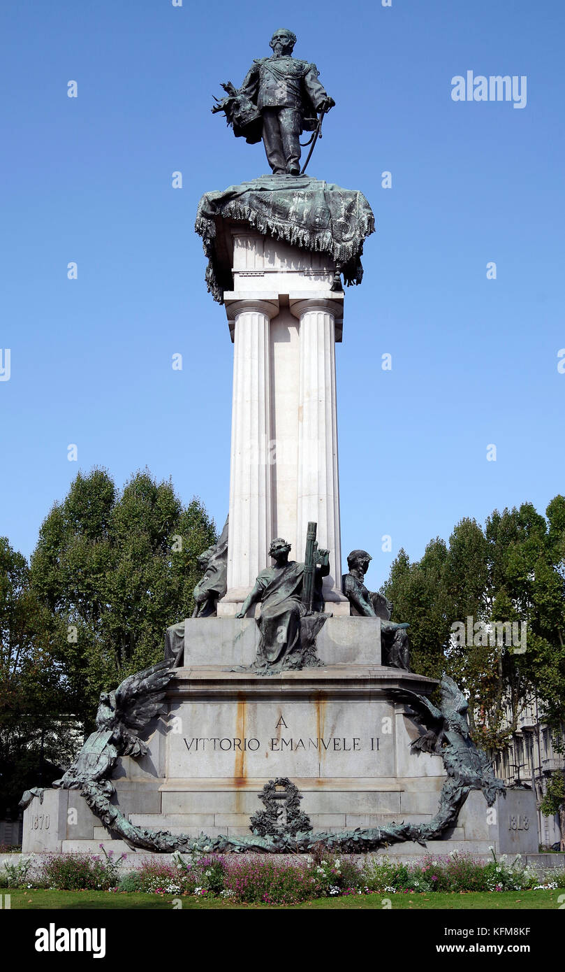 Monument to Vittorio Emanuele II, Torino, Turin, Italy Stock Photo - Alamy