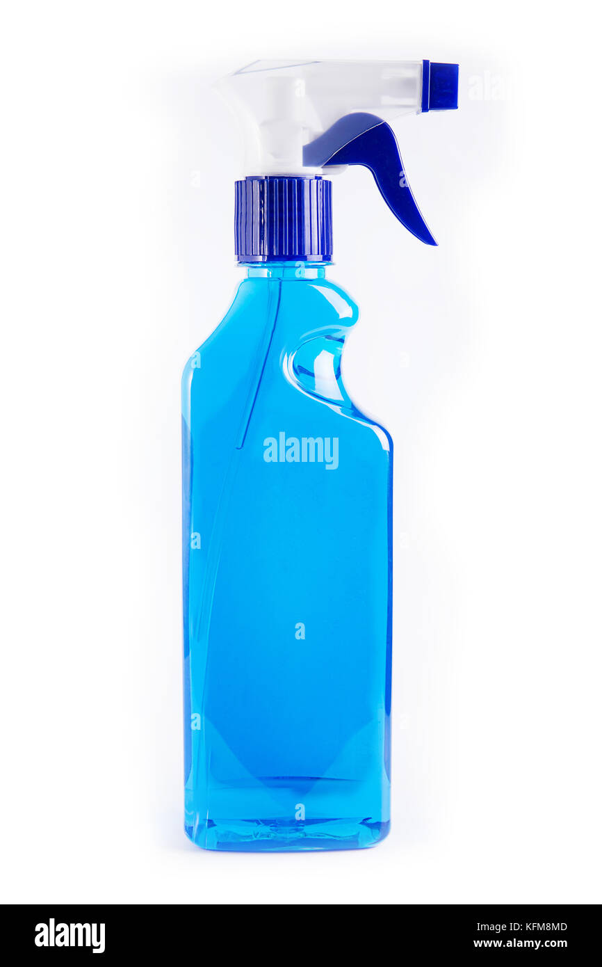 Spray bottle cleaner Detergent on a white background Stock Photo - Alamy