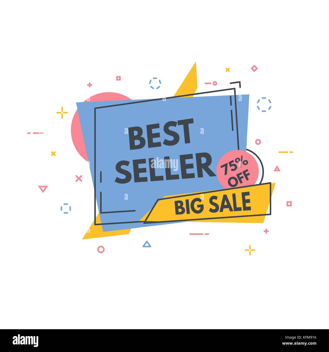 Sale label paper sticker Stock Vector Images - Alamy