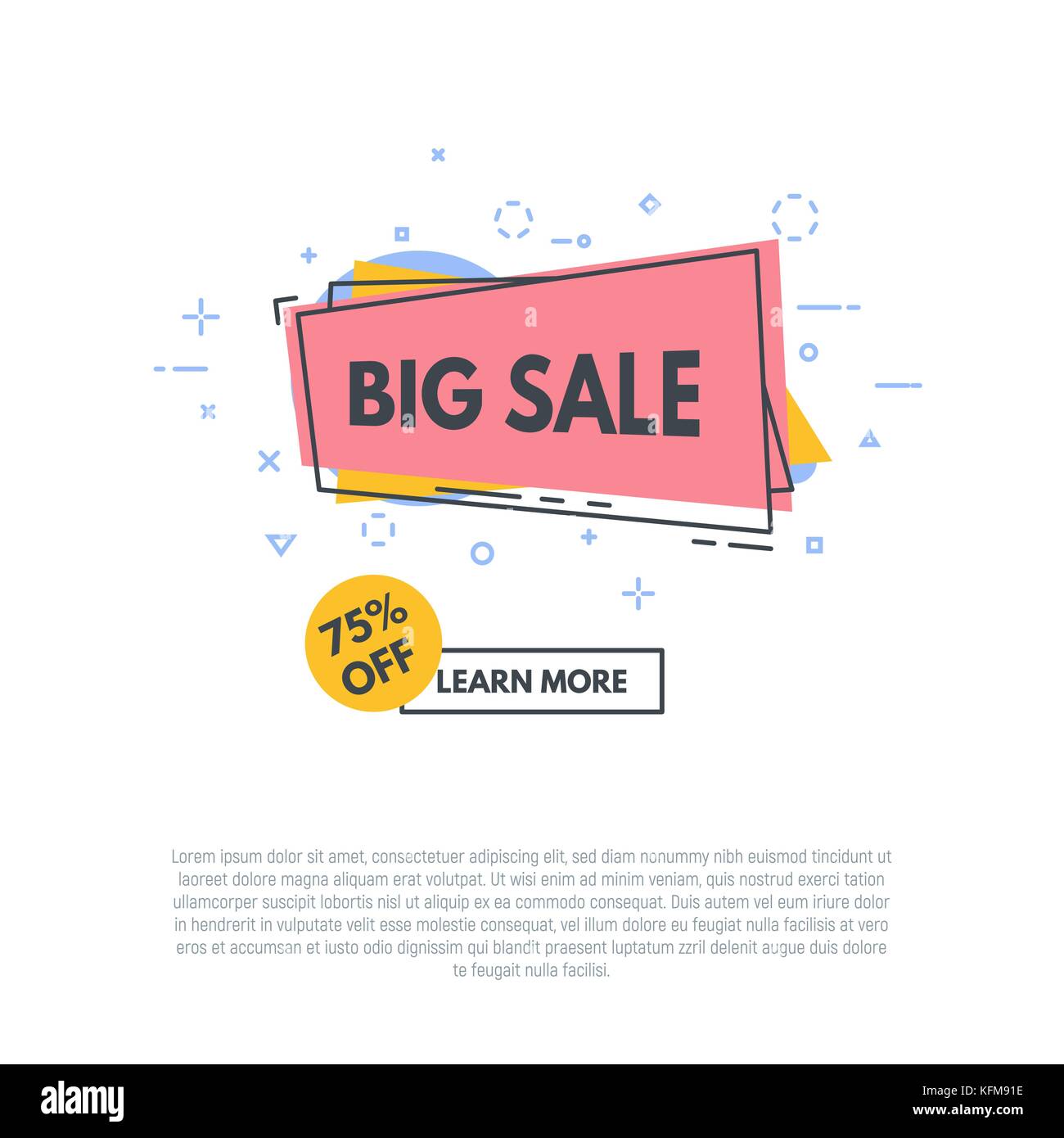 Vector banner color line Cut Out Stock Images & Pictures - Alamy