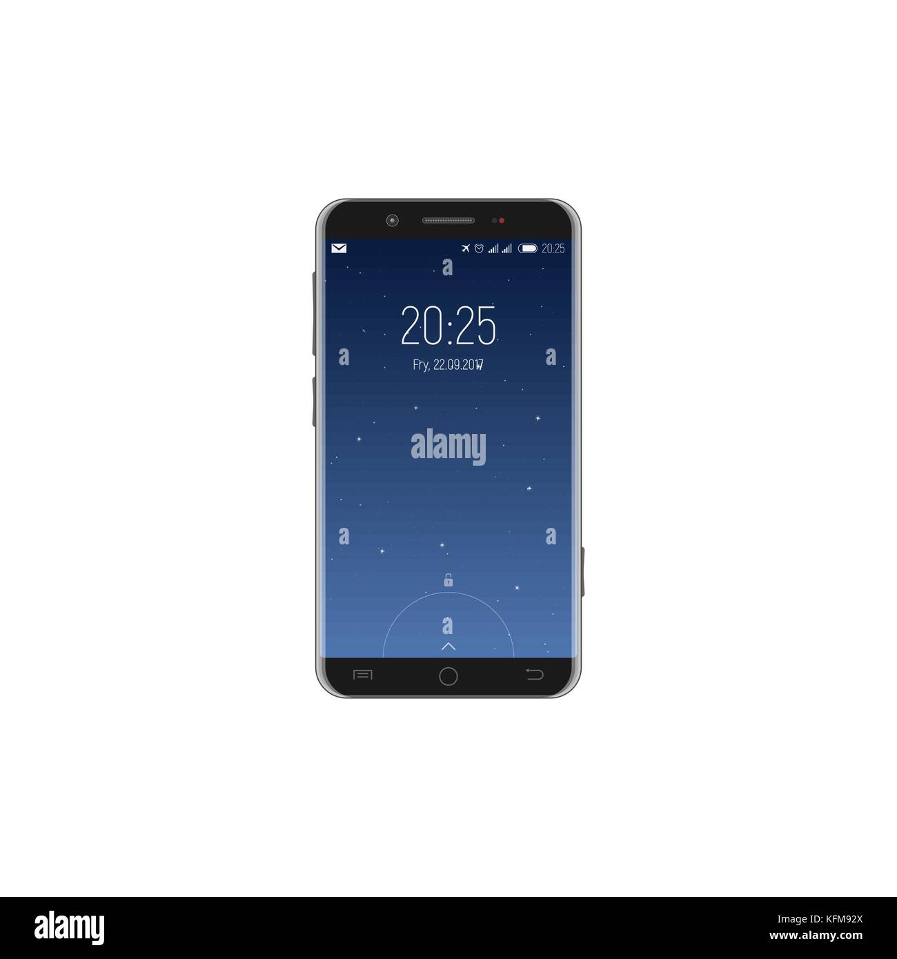 Smart phone alarm concept Stock Vector Images - Alamy