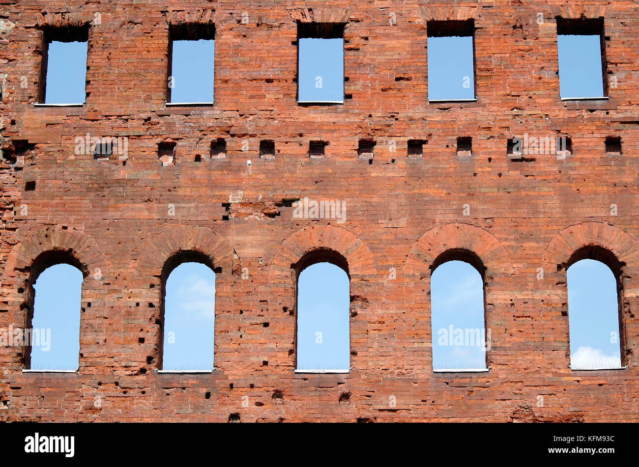 Palatine Gate, the last surviving Roman gate of Turin, Torino, Italy ...