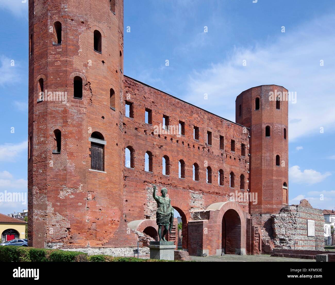 Palatine Gate, the last surviving Roman gate of Turin, Torino, Italy ...