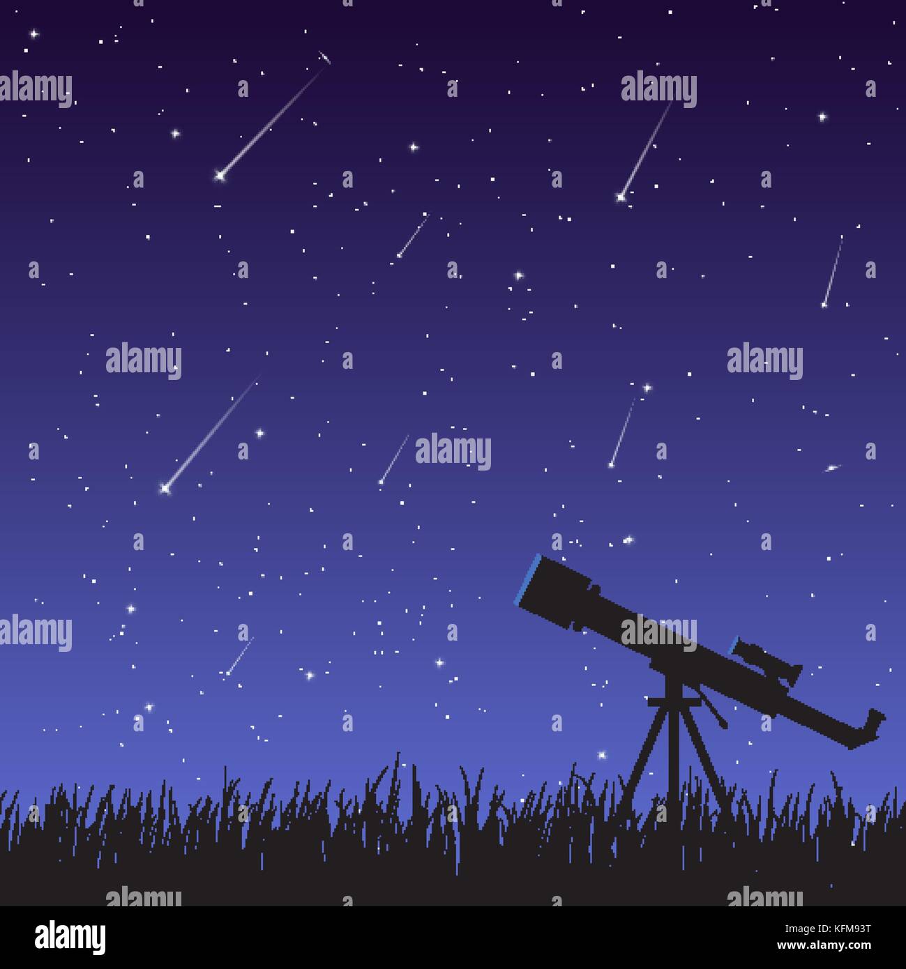 Dawn sky with comet Stock Vector Images - Alamy