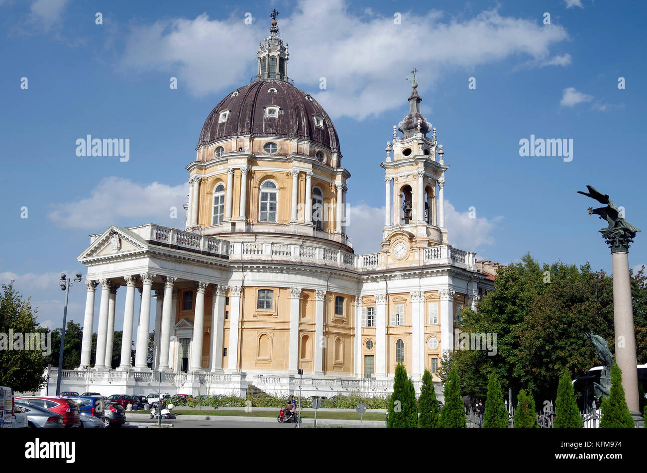 Basilica of Superga, on its Hillside Site, above Turin, Italy Stock ...
