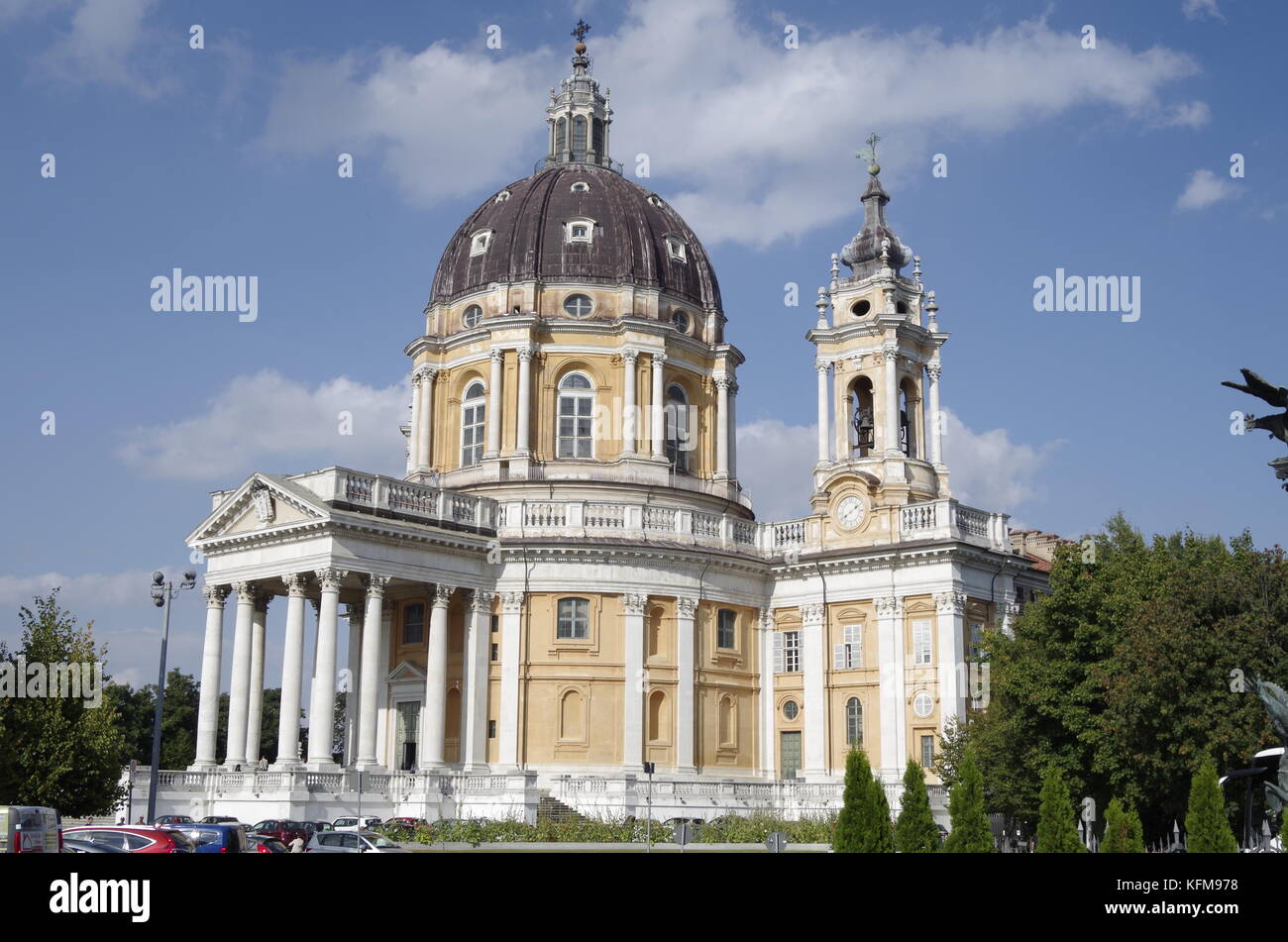 Basilica of Superga, on its Hillside Site, above Turin, Italy Stock ...