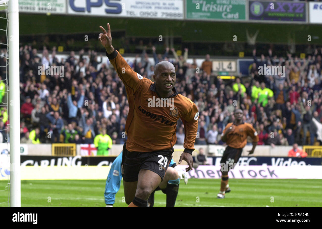 Footballer Dean Sturridge celebrates scoring a goal Wolverhampton ...