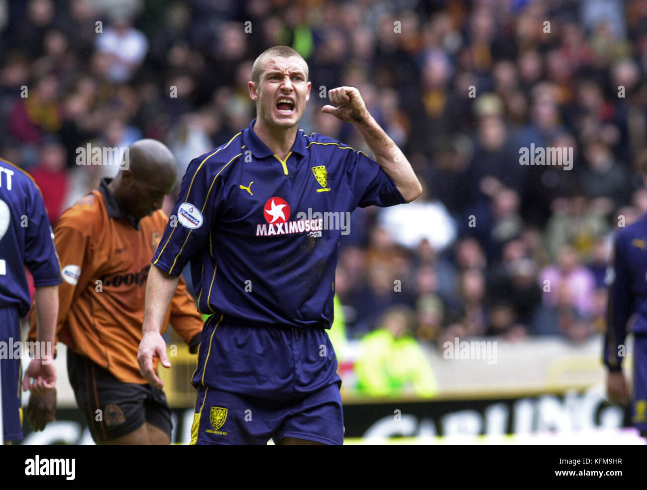 Footballer Chris Willmott Wolverhampton Wanderers v Wimbledon April ...