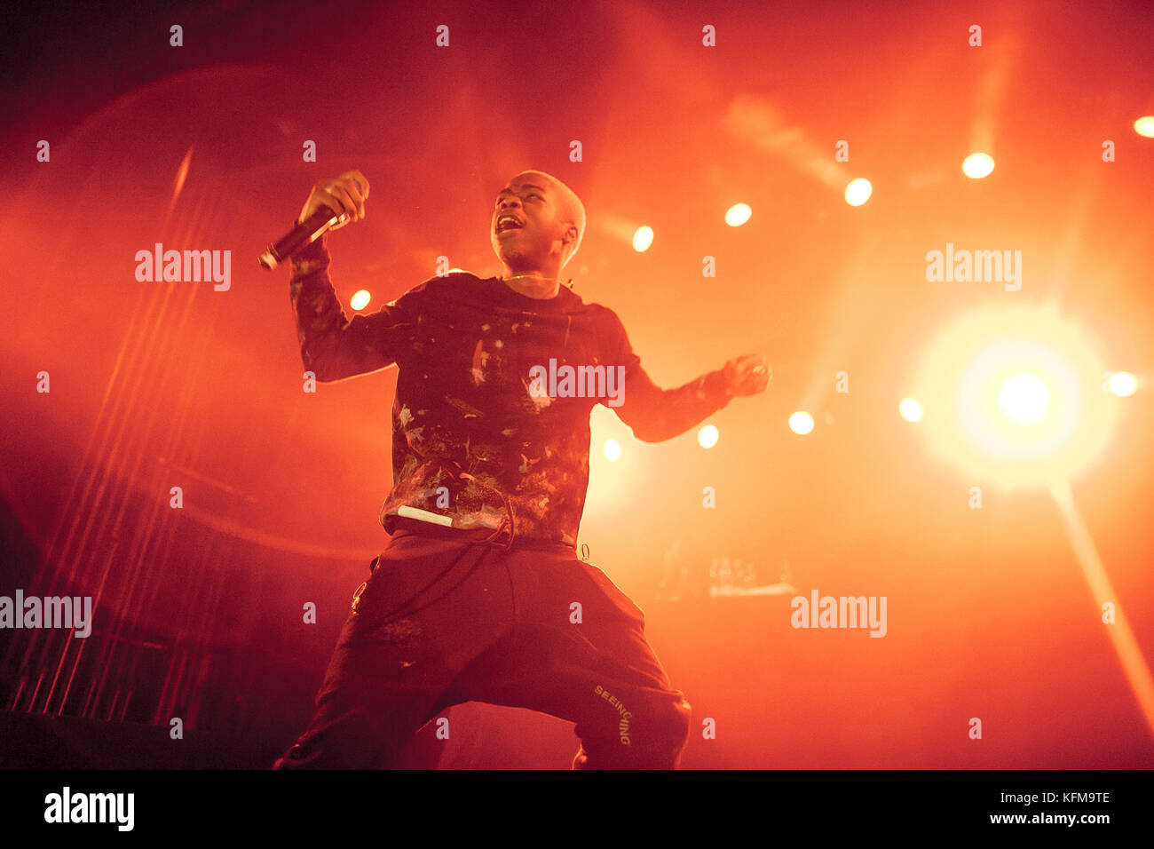 Denmark, Copenhagen - October 28, 2017. The French rapper, singer and ...