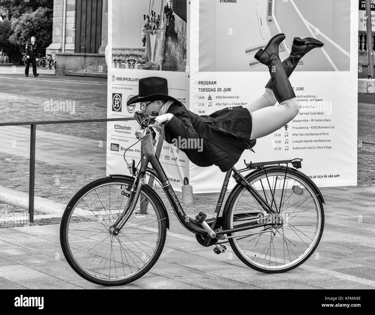 Balancing act Black and White Stock Photos & Images - Alamy