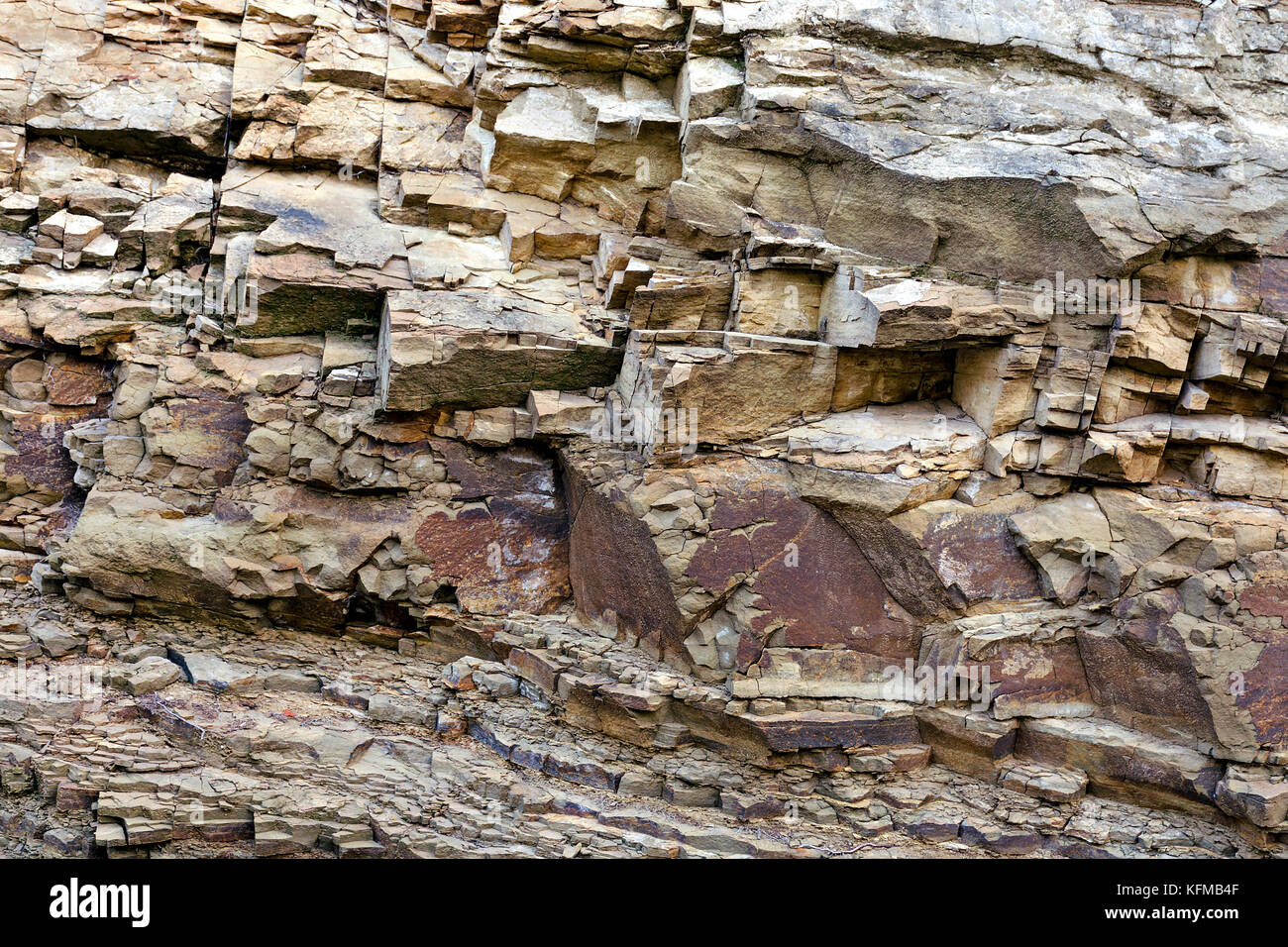 Texture with a stone sandstone. Stone quarry Stock Photo - Alamy