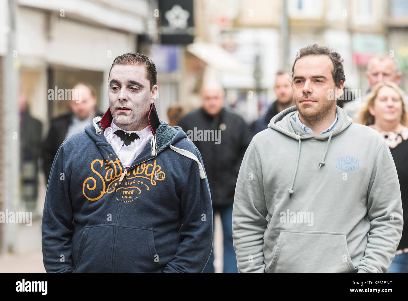 Zombie Crawl - a man dressed as a vampire in the annual Zombie Crawl in ...