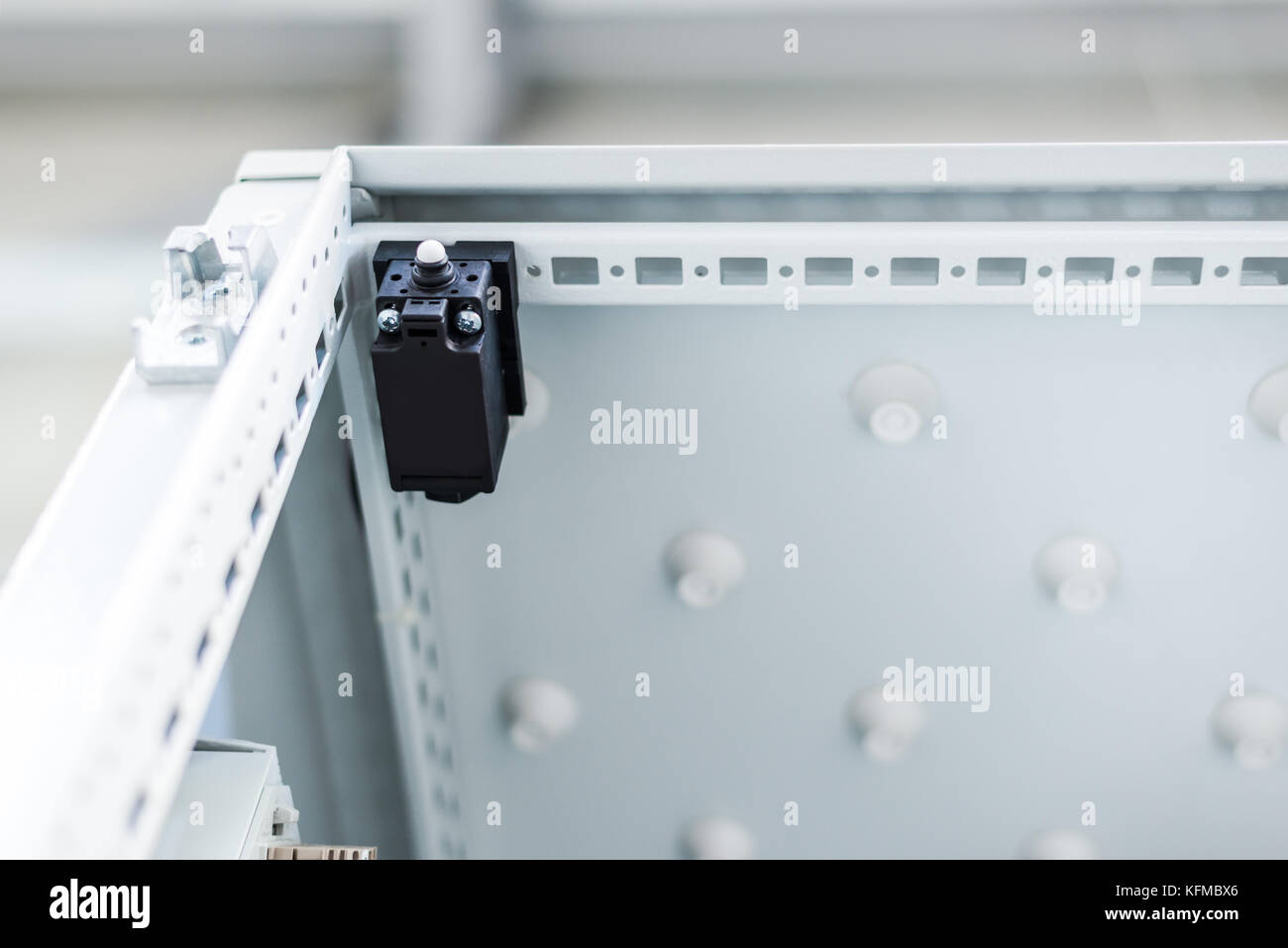 Electric light lamp in industrial enclosure, power distribution ...