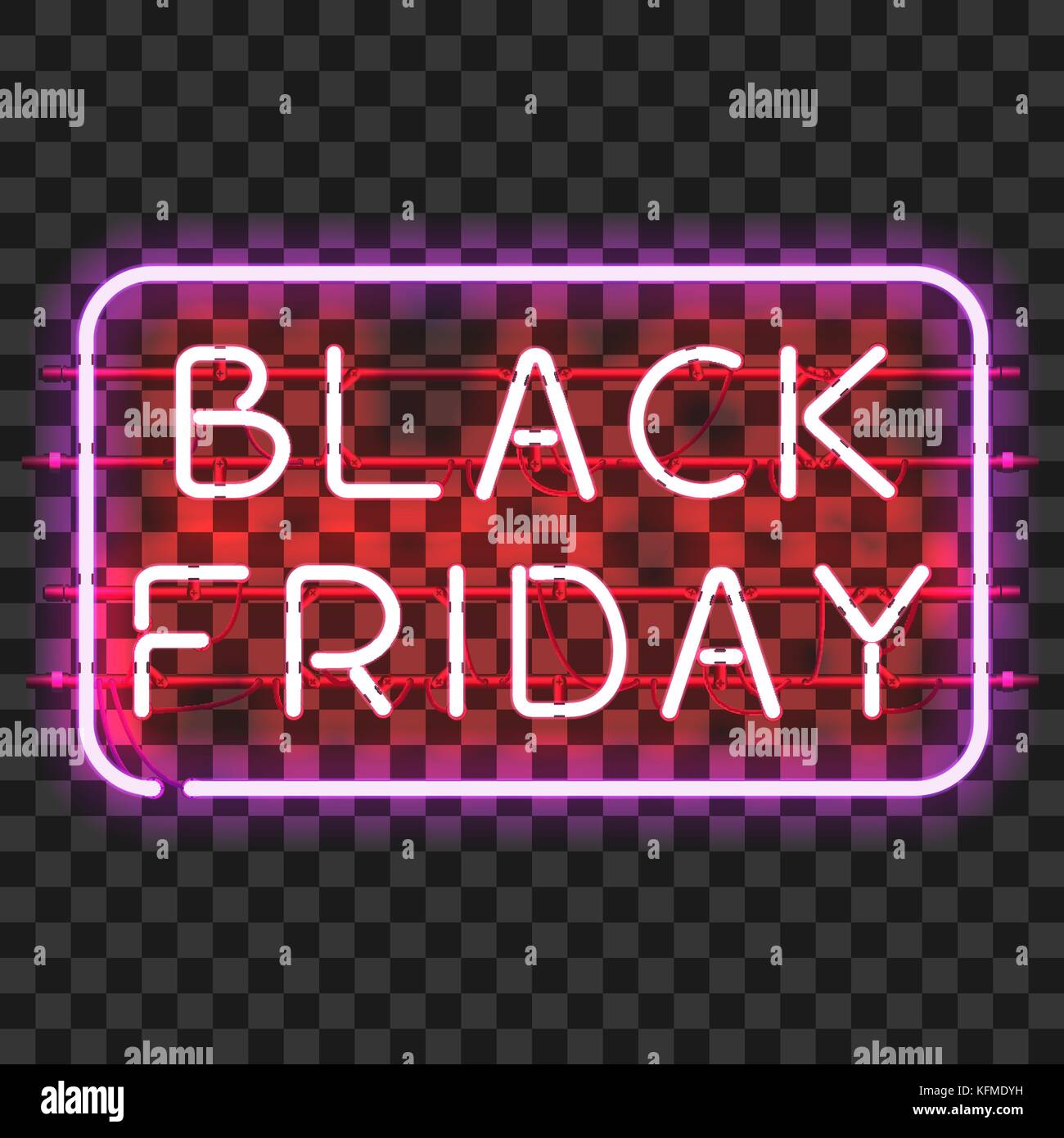 Neon sign market in Stock Vector Images - Alamy