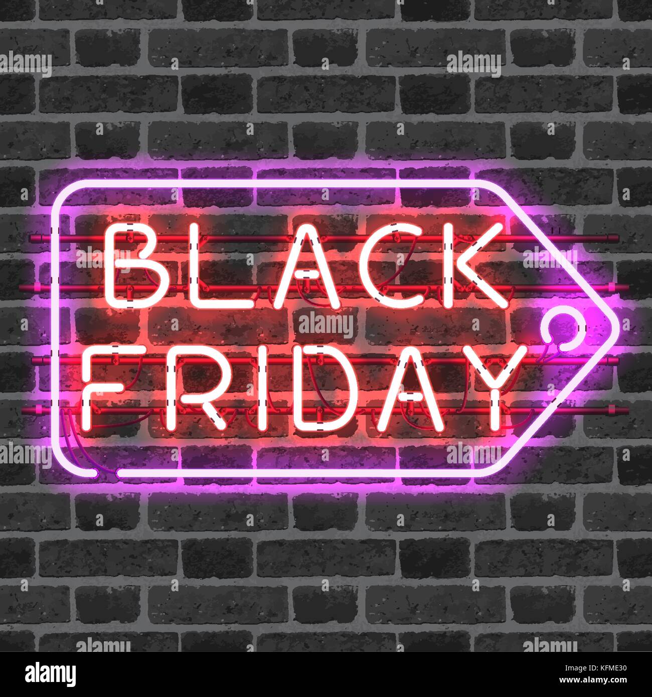 BLACK FRIDAY price tag neon sign Stock Vector Image & Art - Alamy