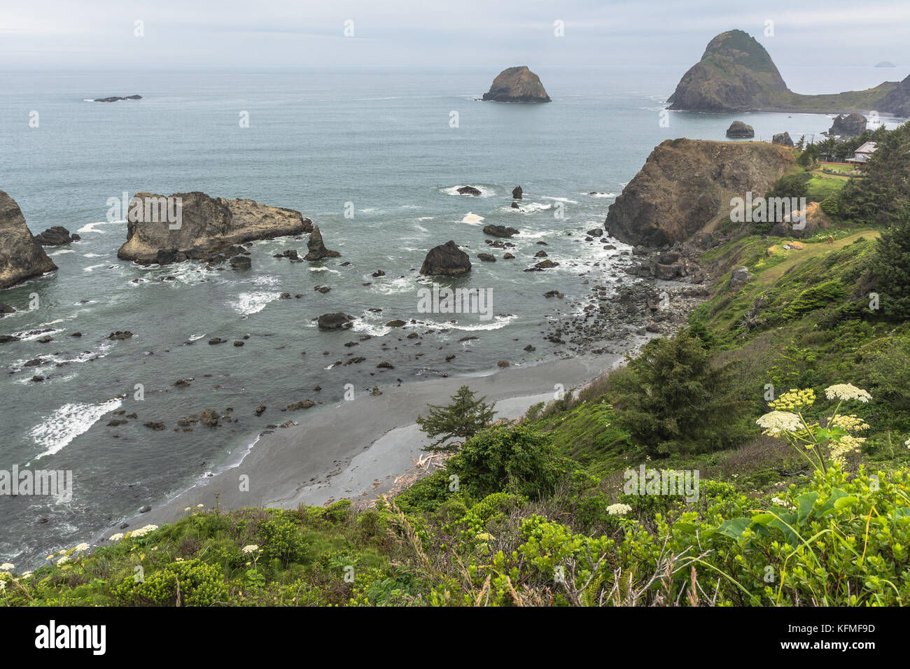 The coast along Brookings, Oregon Stock Photo - Alamy