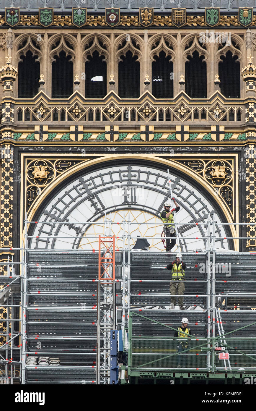 Big ben clock face scaffolding hi-res stock photography and images - Alamy