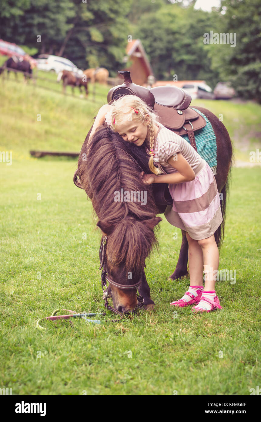 Pony girl hi-res stock photography and images - Alamy