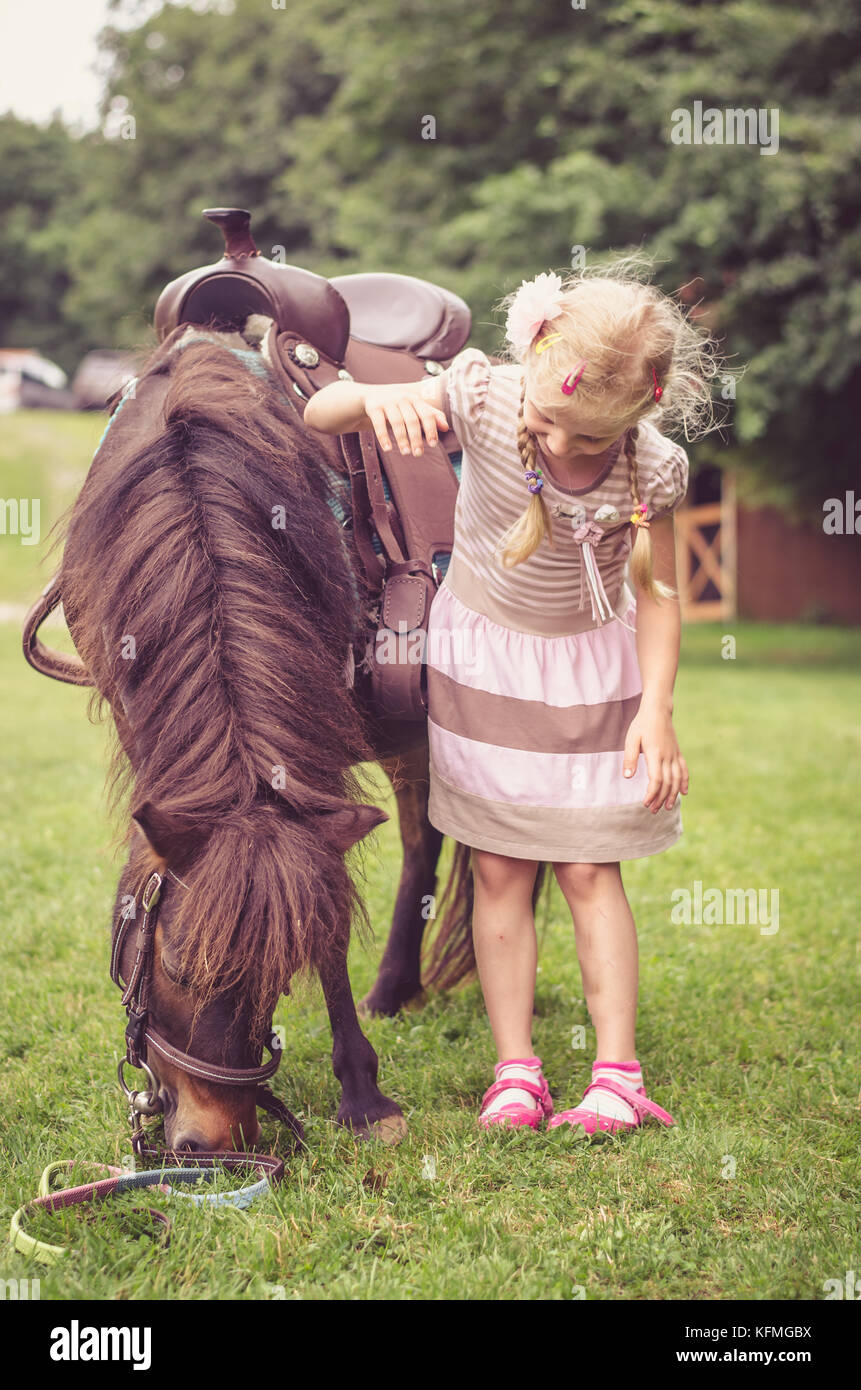 Pony girl hi-res stock photography and images - Alamy