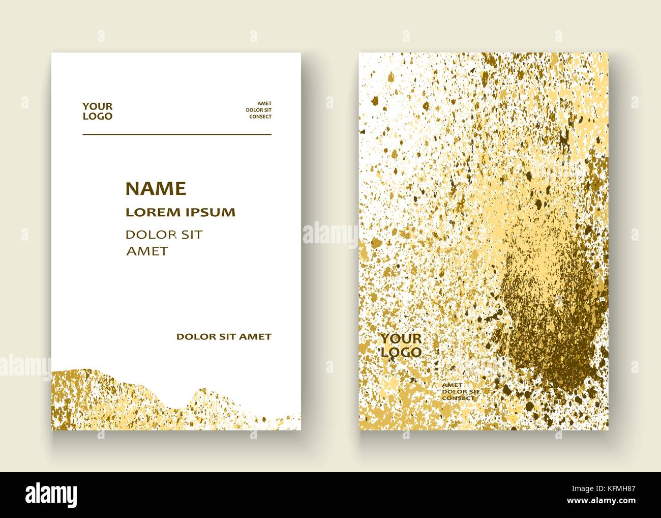 Gold paint splash, splatter explosion glitter artistic frame covers ...