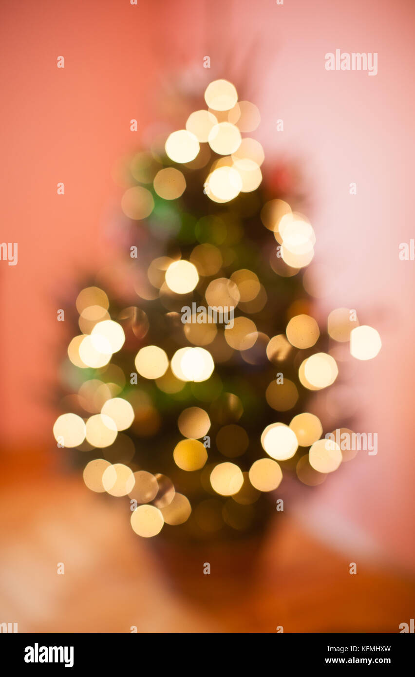 Blurred Christmas tree Stock Photo - Alamy