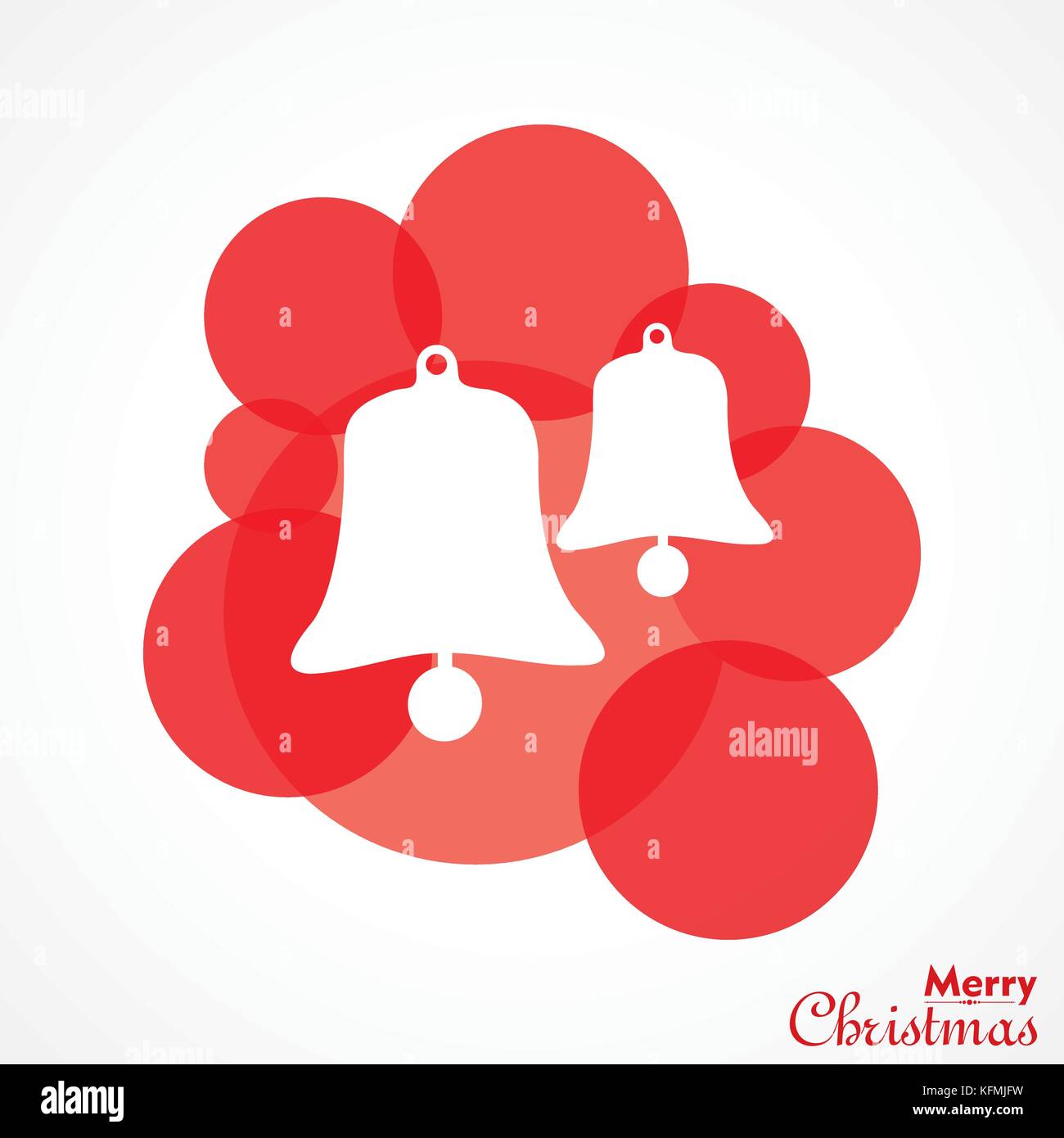 Illustration of christmas greeting with symbols stock vector Stock ...