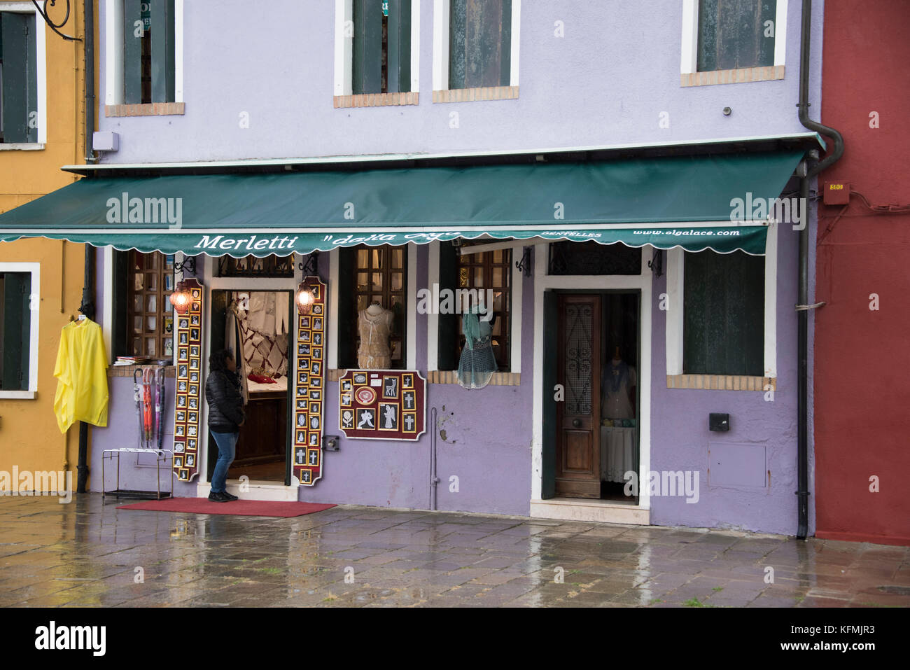 Venice burano lace shop hi-res stock photography and images - Alamy