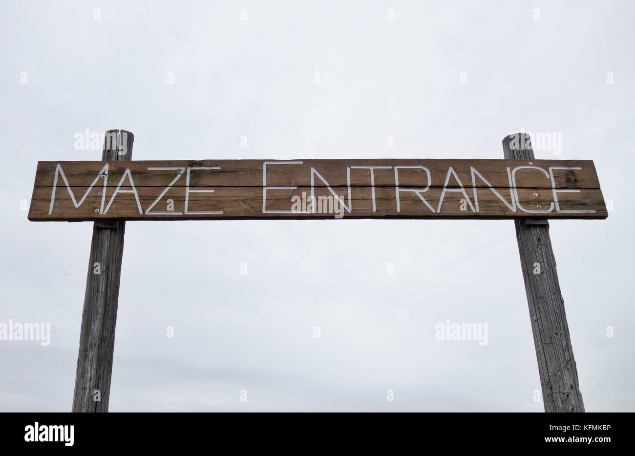 Corn maze sign corn maze sign hi-res stock photography and images - Alamy