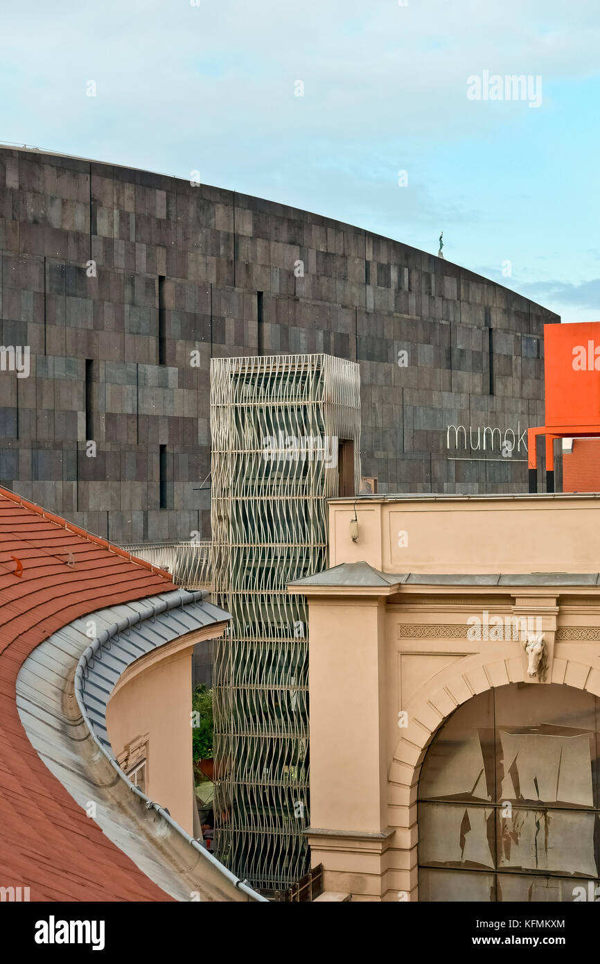 MUMOK, MUseum MOderner Kunst, (Museum of Modern Art). MuseumsQuartier ...
