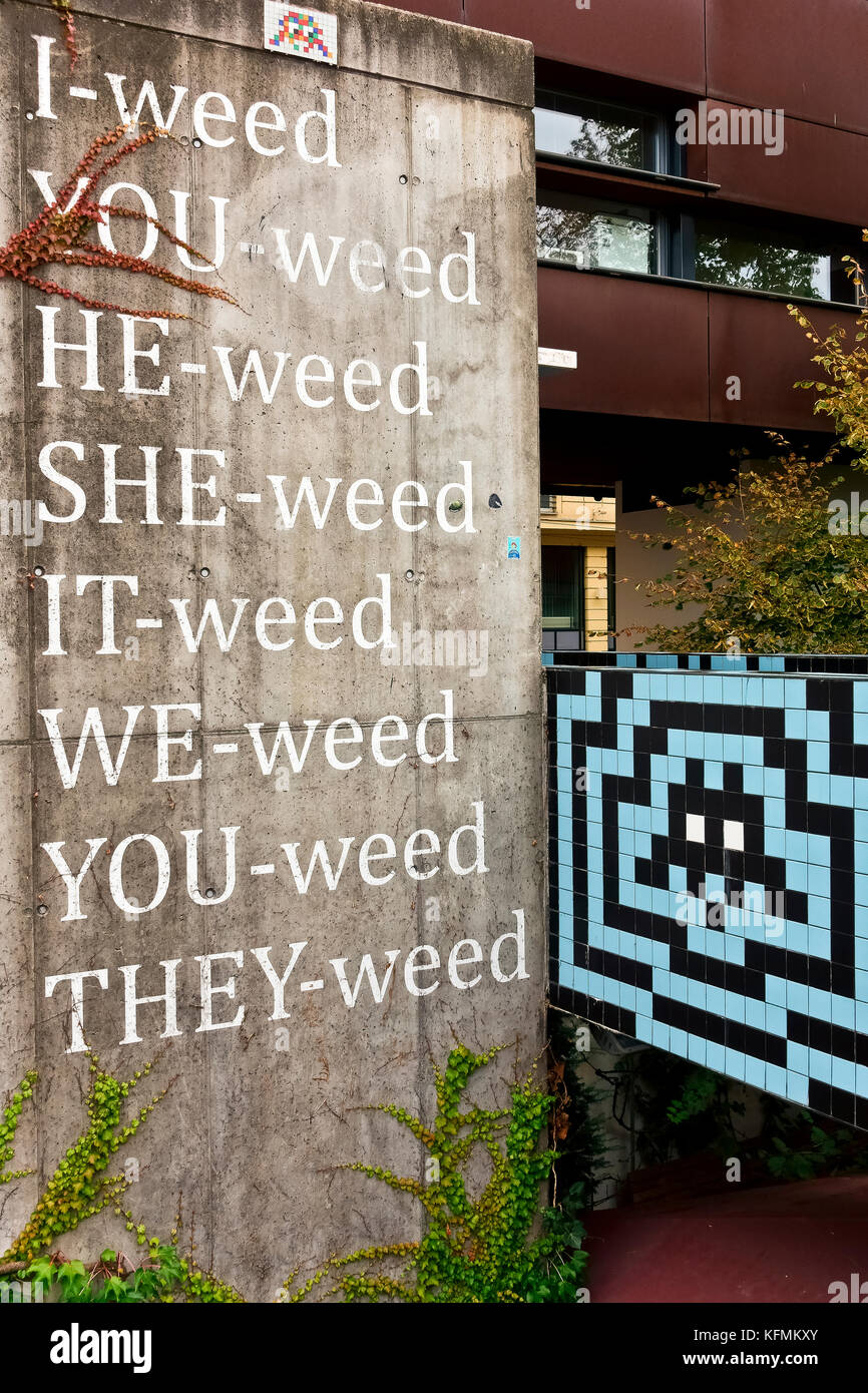 Street Art Passage Vienna at the MuseumsQuartier. Exhibition venue in ...