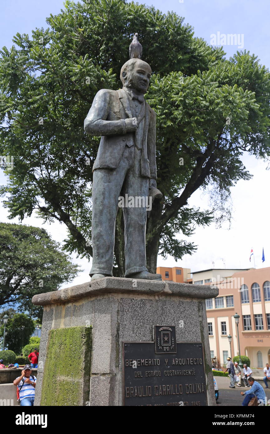 Braulio Carrillo Colina statue, Parque La Merced, San José, San José ...