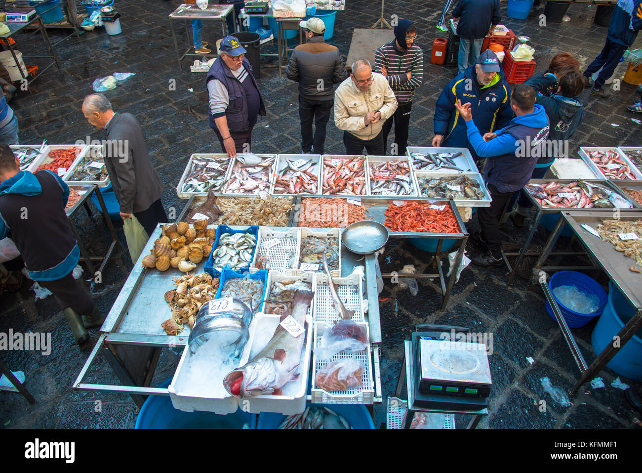 fishmarket at catania,sicily,italy Stock Photo - Alamy