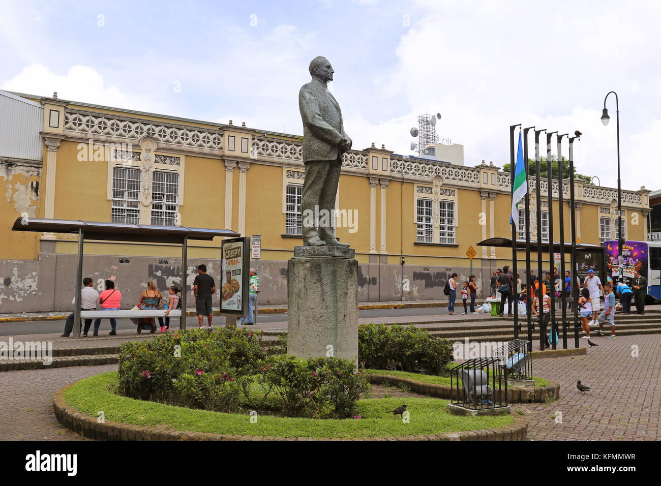 Rafael Ángel Calderón Guardia statue, Plaza de las Garantia Sociales ...
