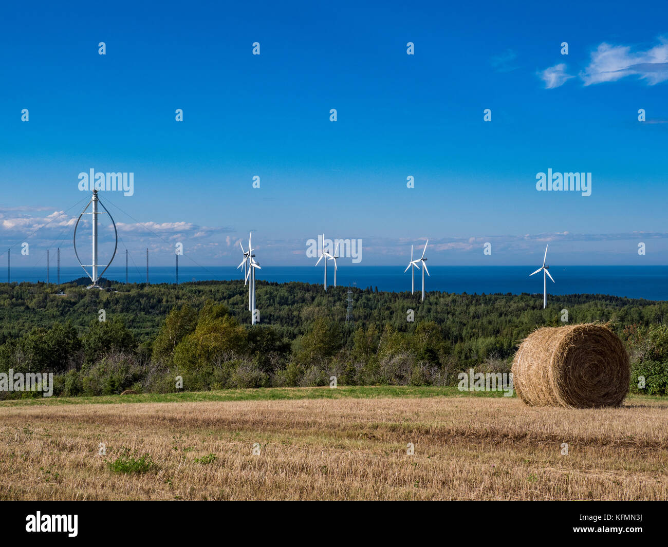 Le Nordais Windmill Park wind generation station and Eole, world's ...
