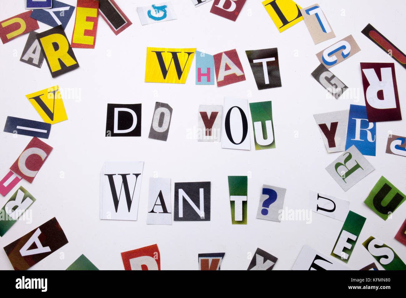 A word writing text showing concept of WHAT DO YOU WANT QUESTION made ...