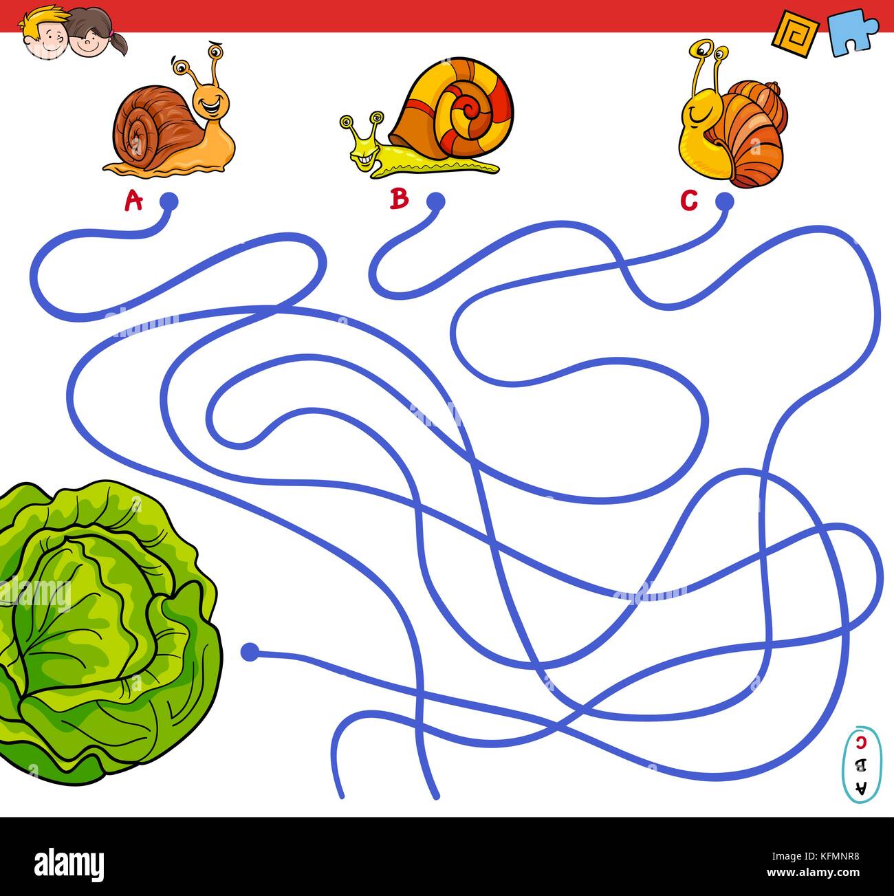 Snail maze hi-res stock photography and images - Alamy