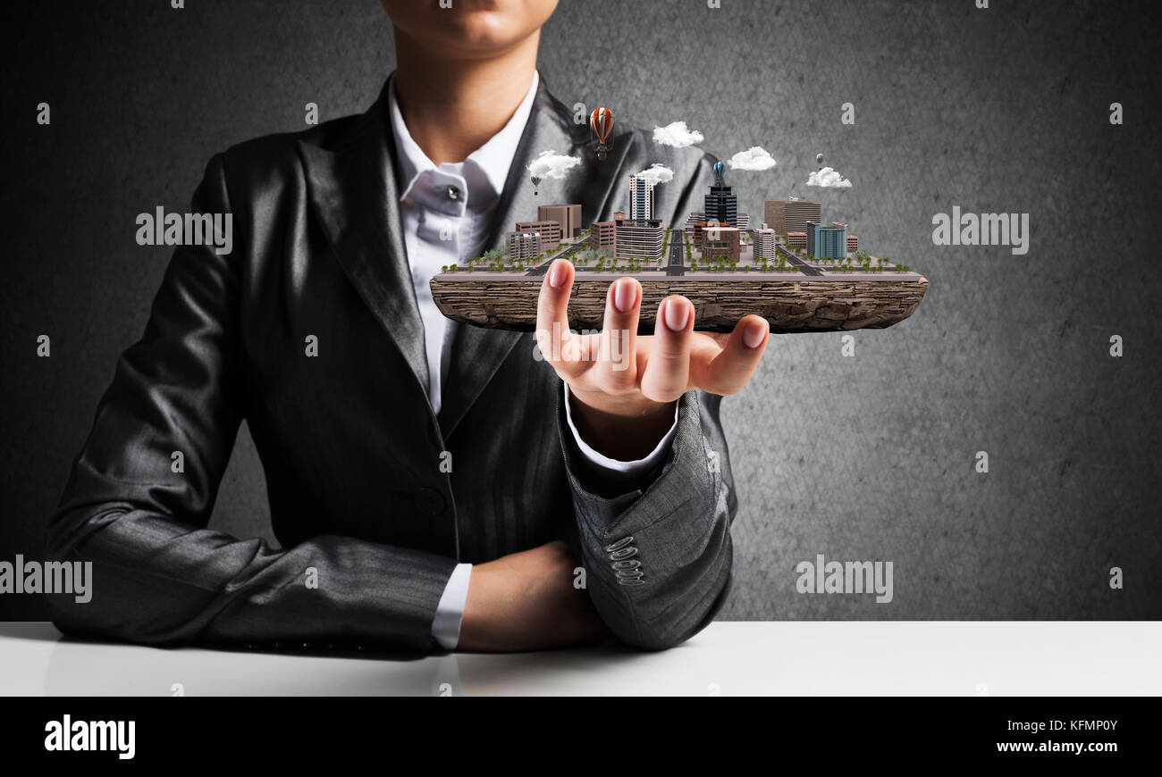 Concept of modern urban development Stock Photo - Alamy