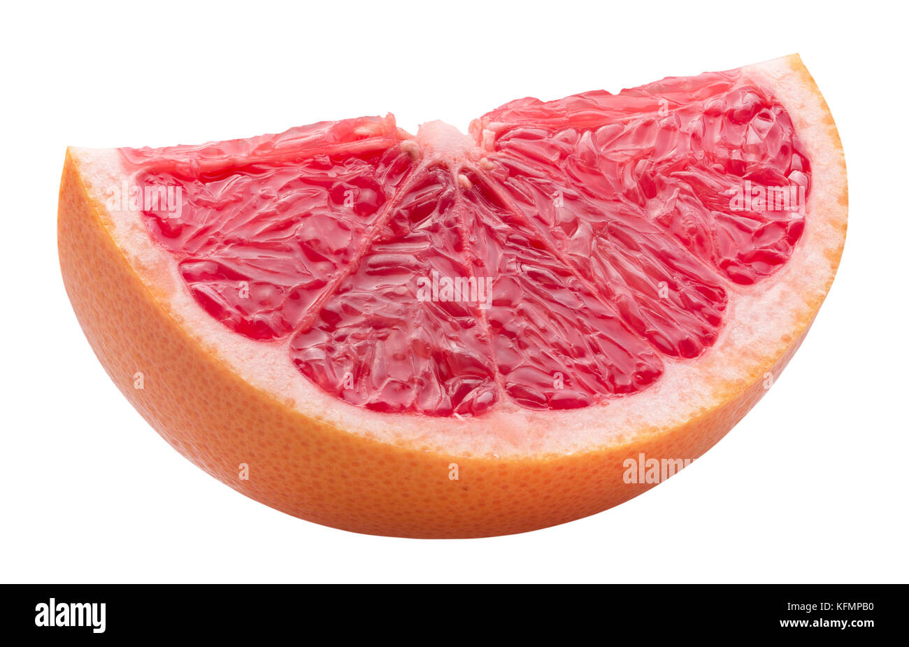 grapefruit slice isolated on a white background Stock Photo - Alamy