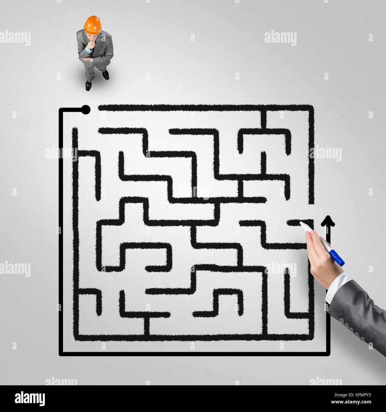 Finding right problem solution Stock Photo - Alamy