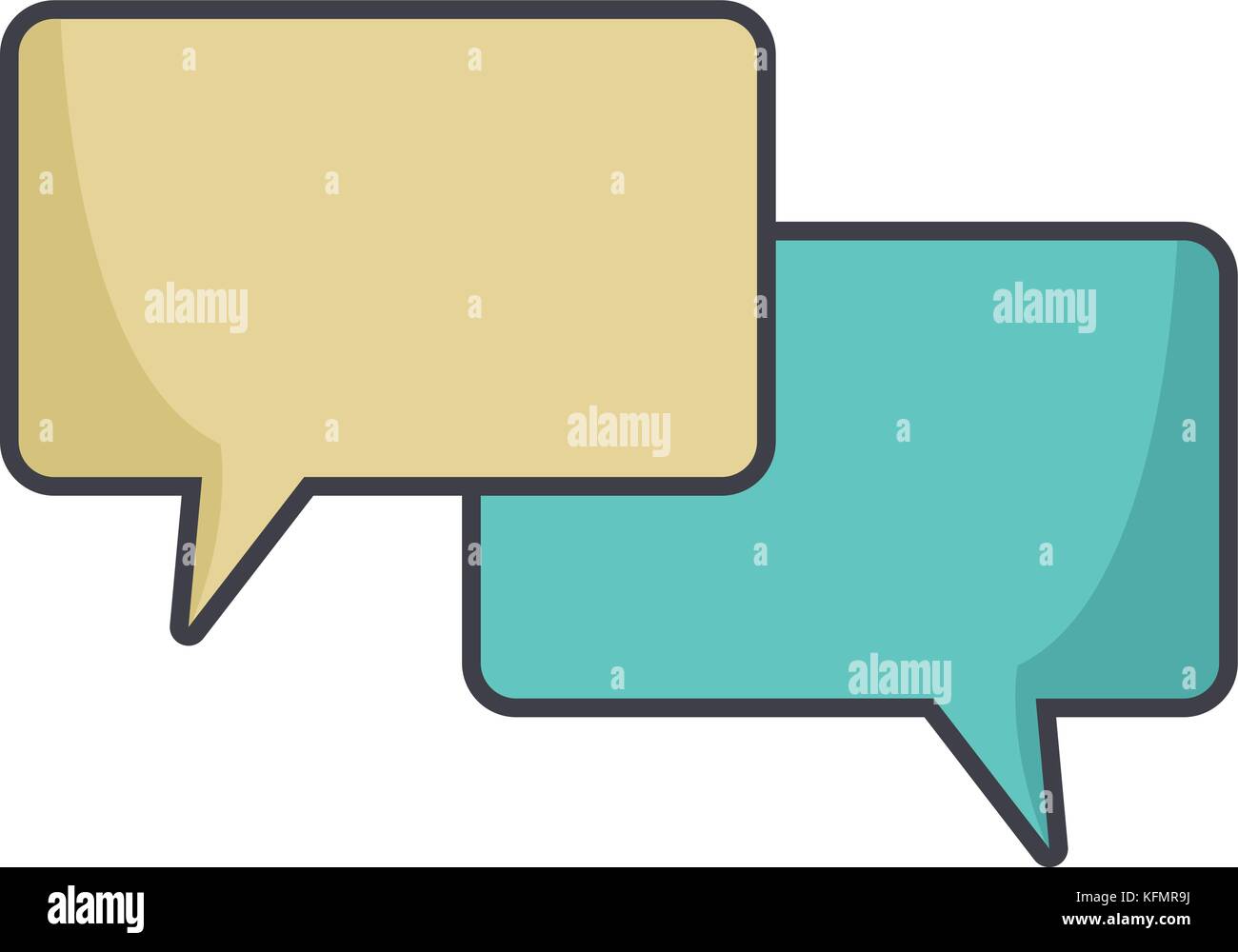 Chat bubbles symbol Stock Vector Image & Art - Alamy